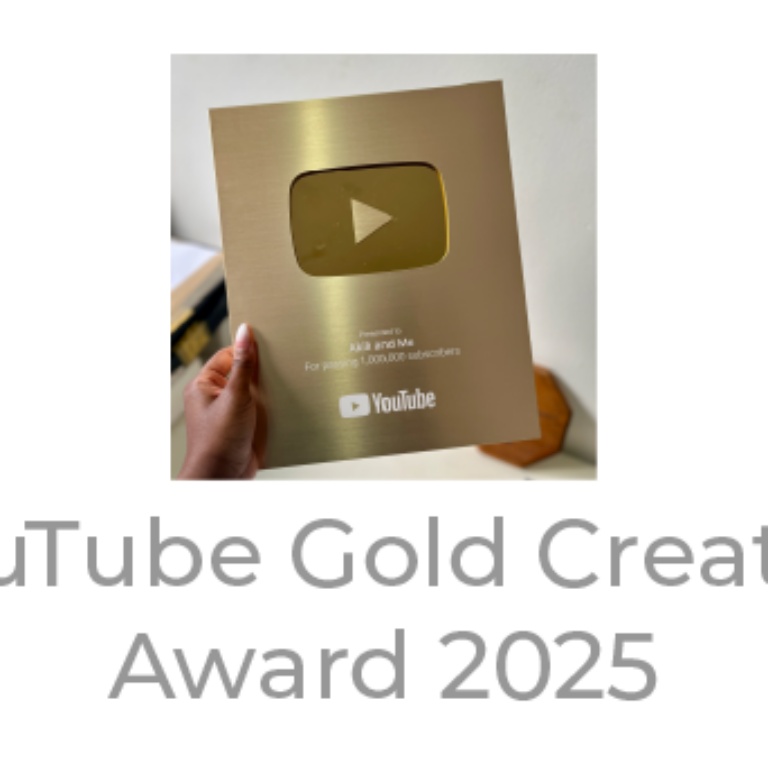 YouTube Gold Creator Award 2025 - Ubongo